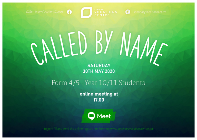 Called By Name - Seminary Vocations Centre